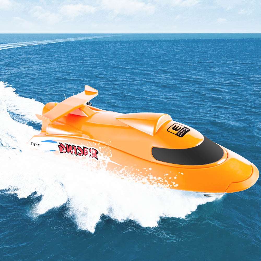 Flytec V009 30KM High Speed RC Jet Boat Orange