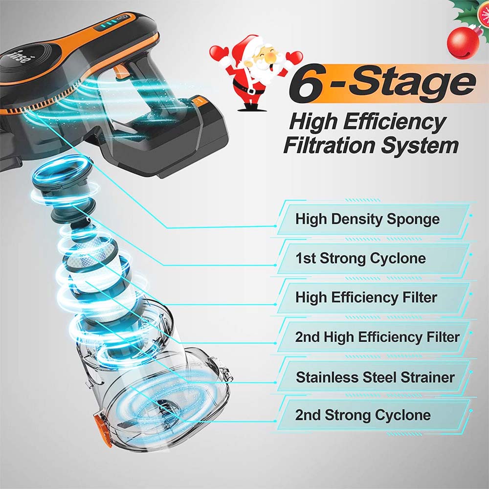 INSE S600 Cordless Upright Vacuum Cleaner