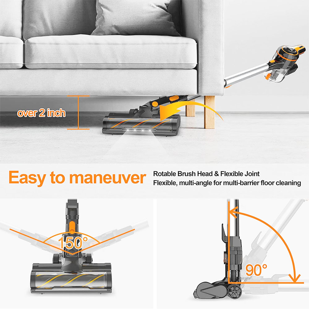 INSE S600 Cordless Upright Vacuum Cleaner