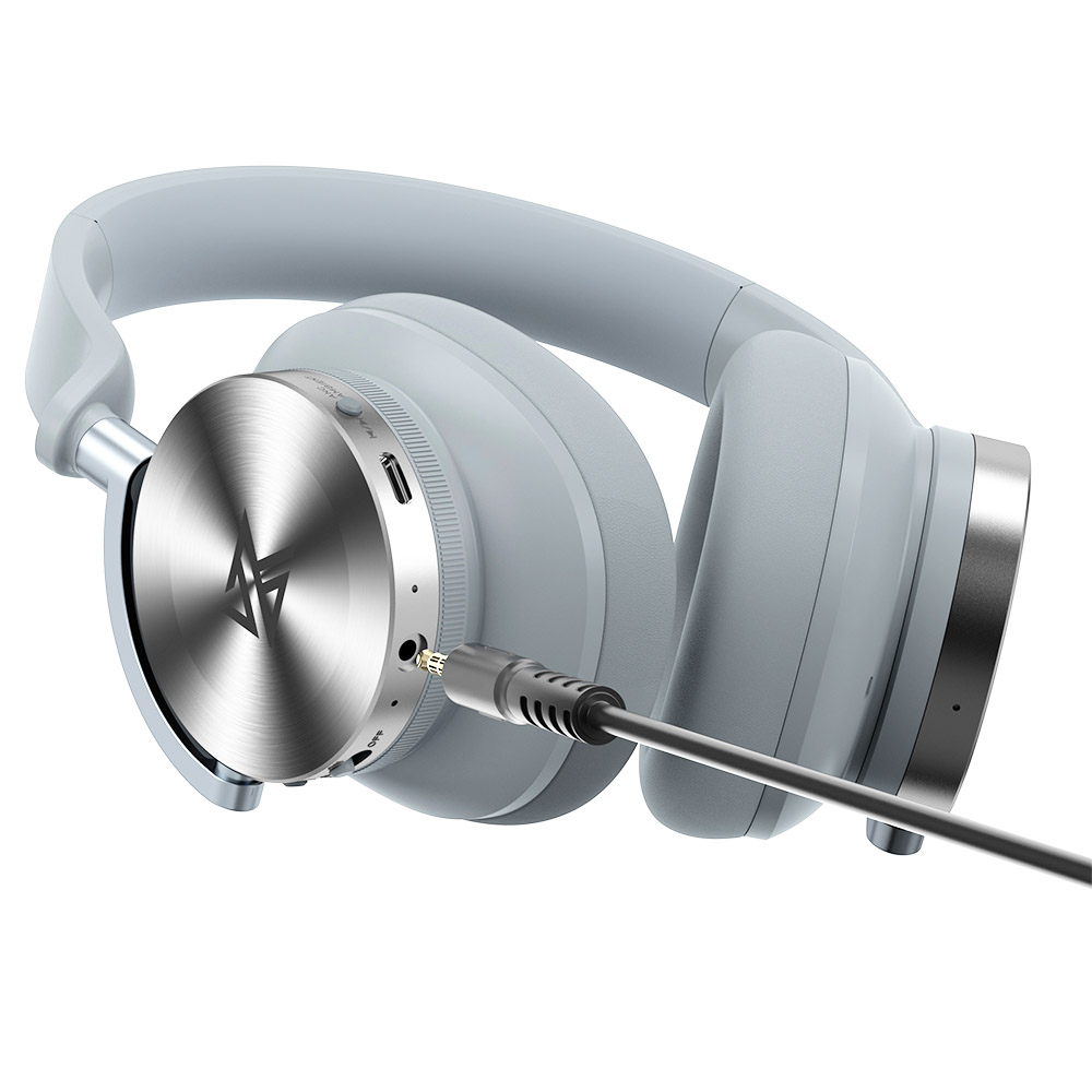 KZ T10 ANC Wireless Headphones with Mic Silver