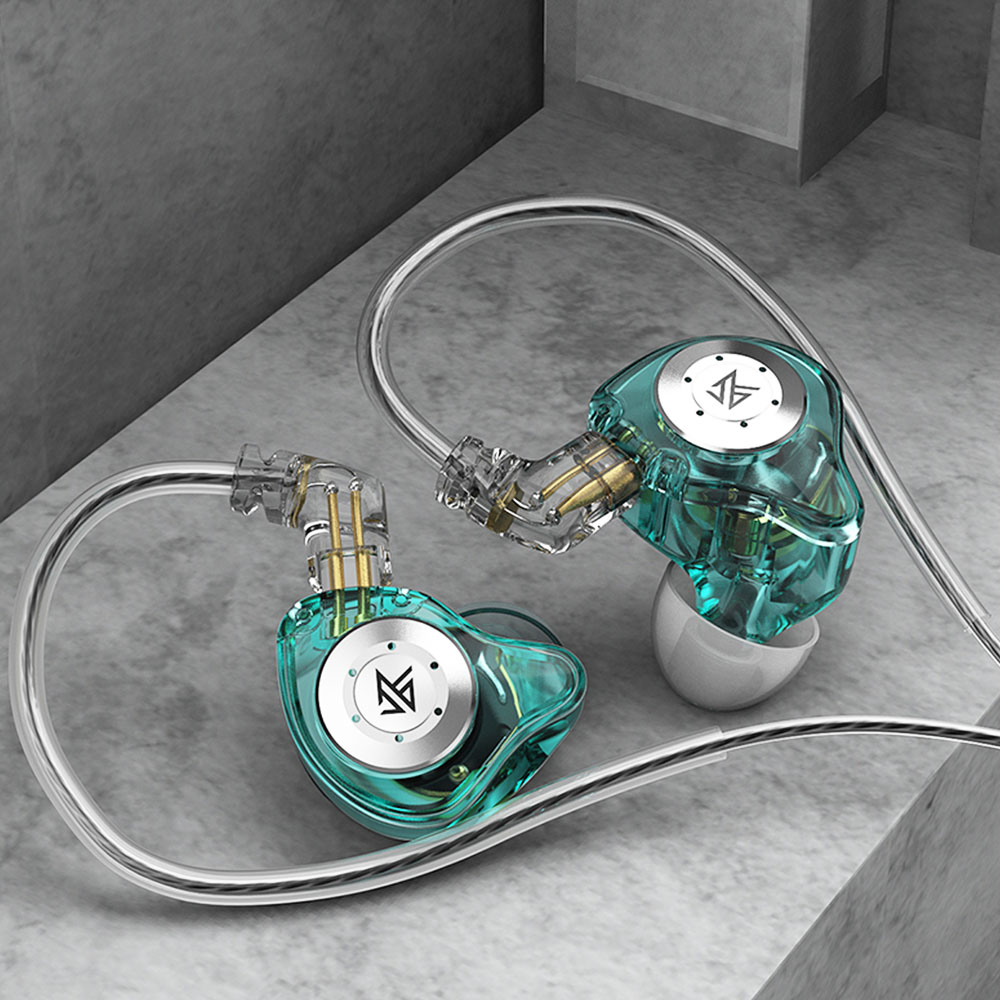 Kz Edx Pro Wired Earphone In Ear With Mic Cyan