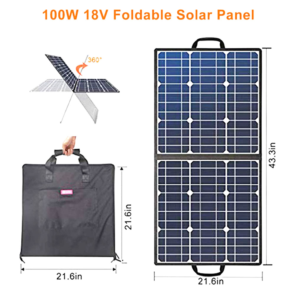 Flashfish SP18V100W Portable Solar Panel | Europe