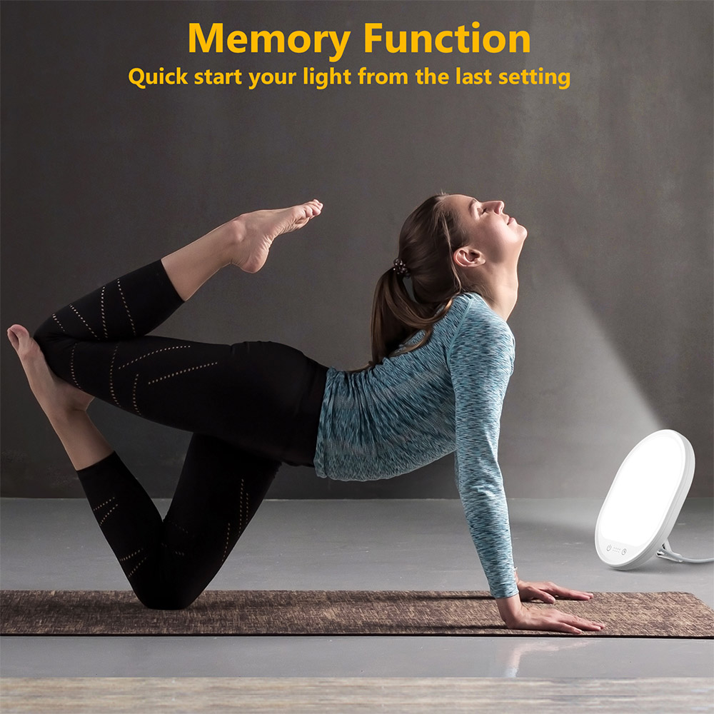 Daylight Lamp 10000 Lux Light 3 Levels Brightness and 4 Timer Settings