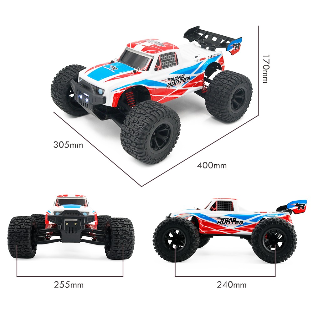 JJRC Q123 1: 10 Racing Car Brushed 4WD RTR RC Truck White&Blue