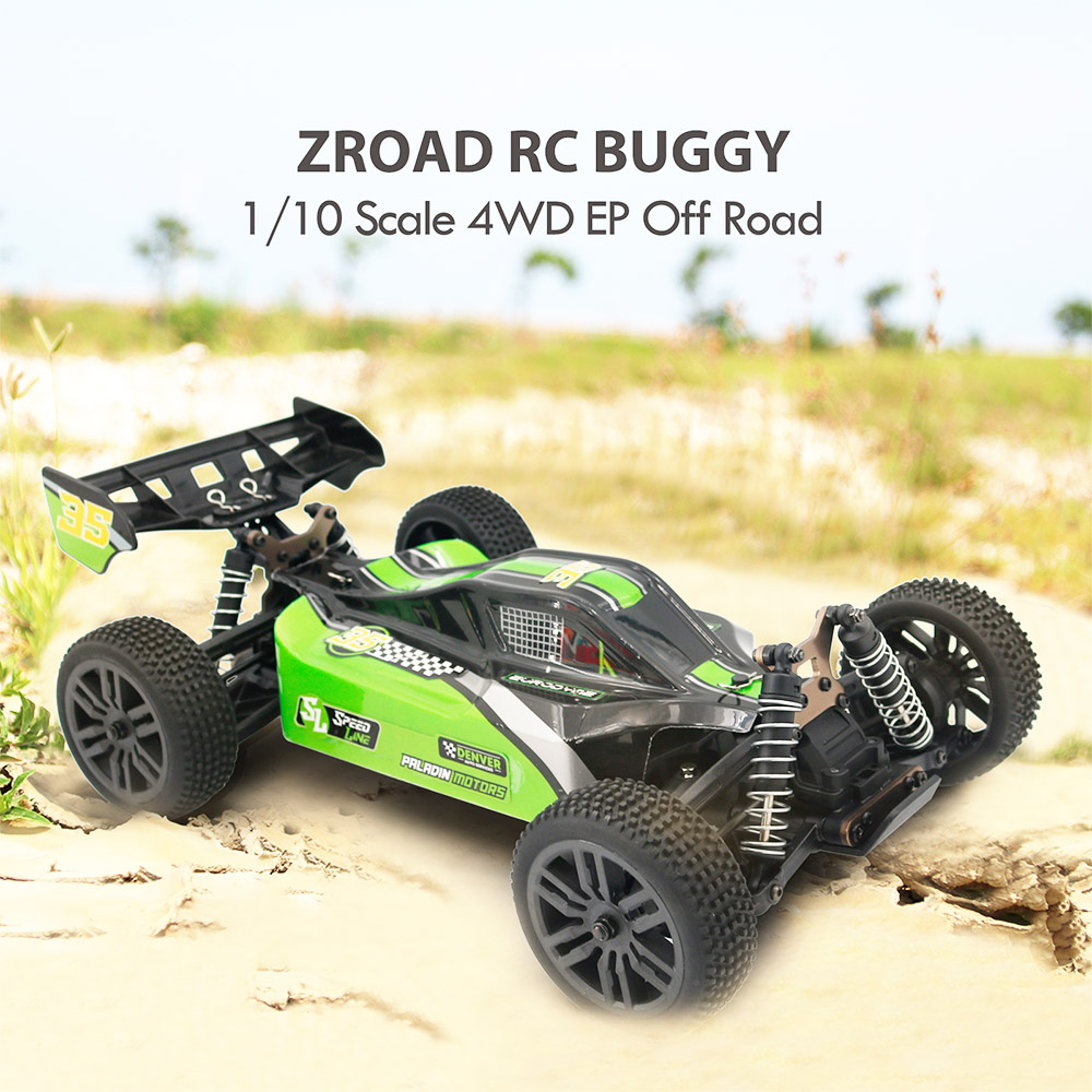 JJRC Q125 1/10 Racing Car Buggy Brushed 4WD RTR RC Car Green