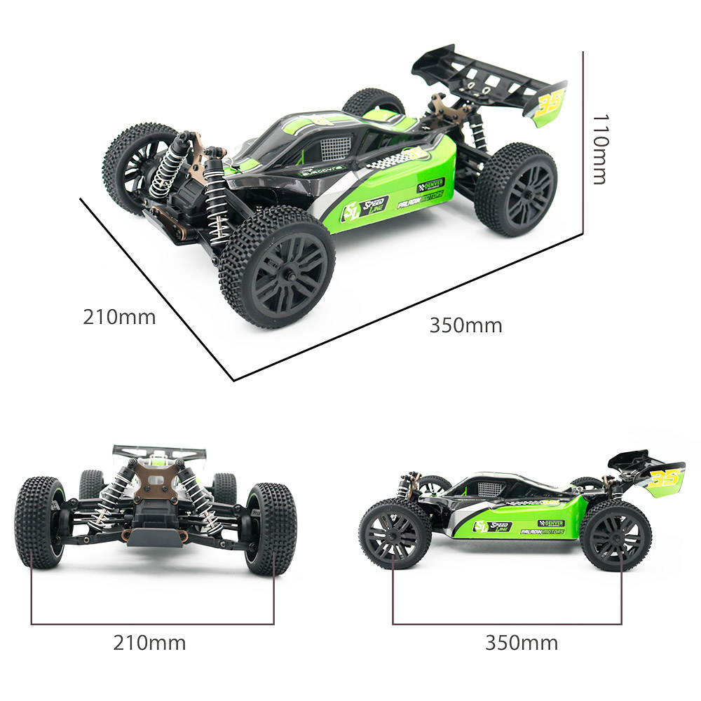 JJRC Q125 1/10 Racing Car Buggy Brushed 4WD RTR RC Car Green