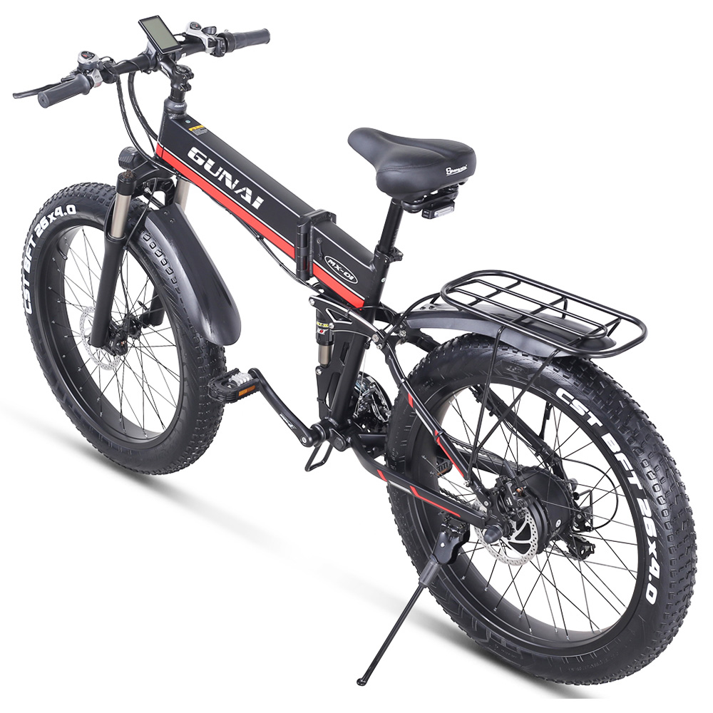 GUNAI MX01 1000W 48V 12.8Ah 26'' Electric Bicycle Red