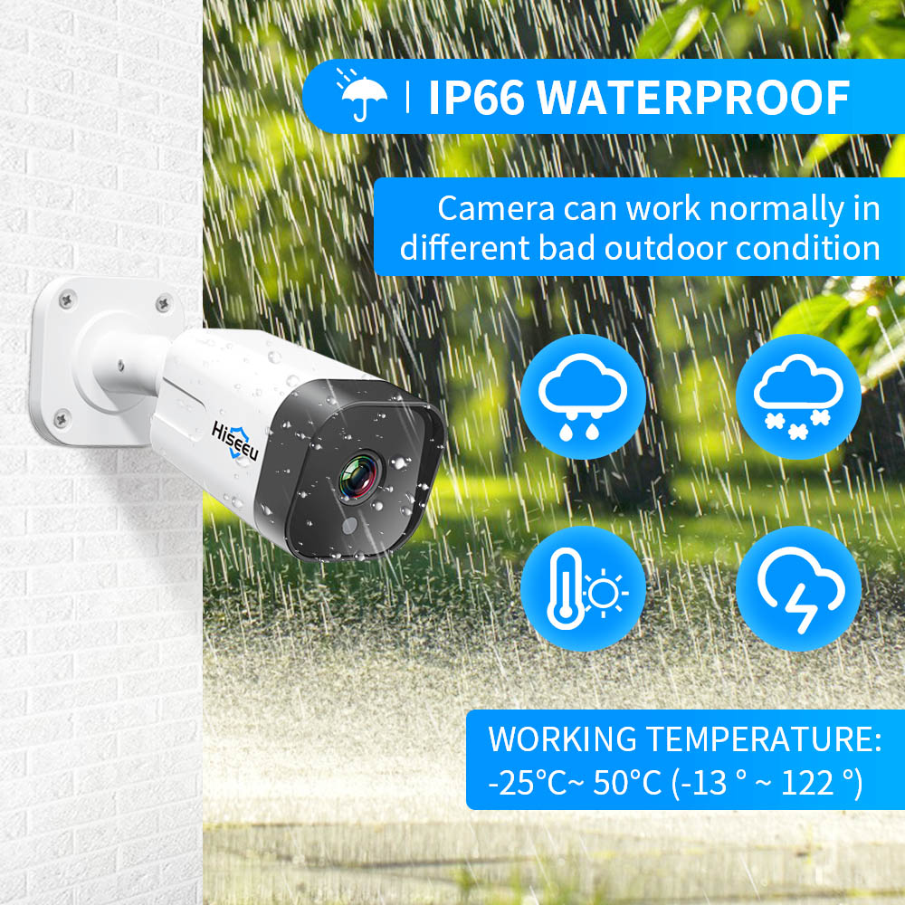 Hiseeu IP POE 3MP CCTV Security Surveillance Camera