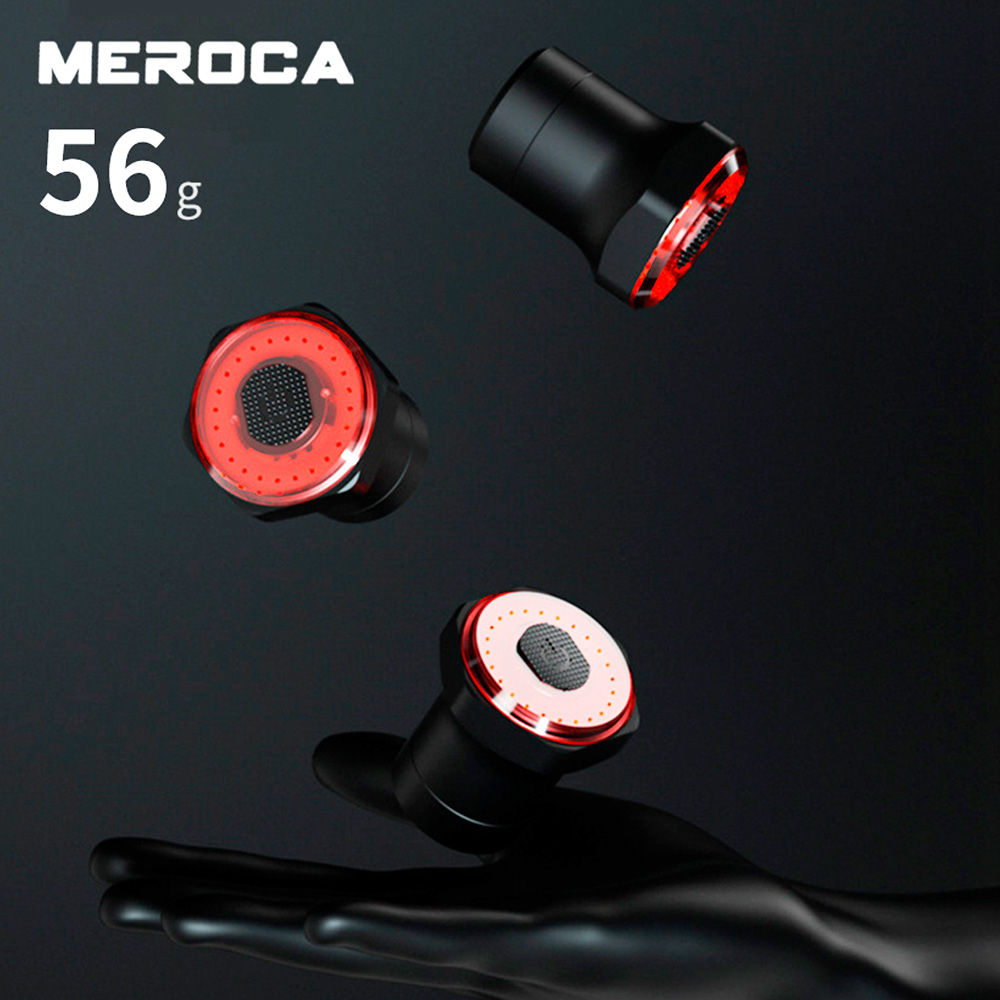 MEROCA WR25 Bike Saddle Smart Brake Sensing Tail Light