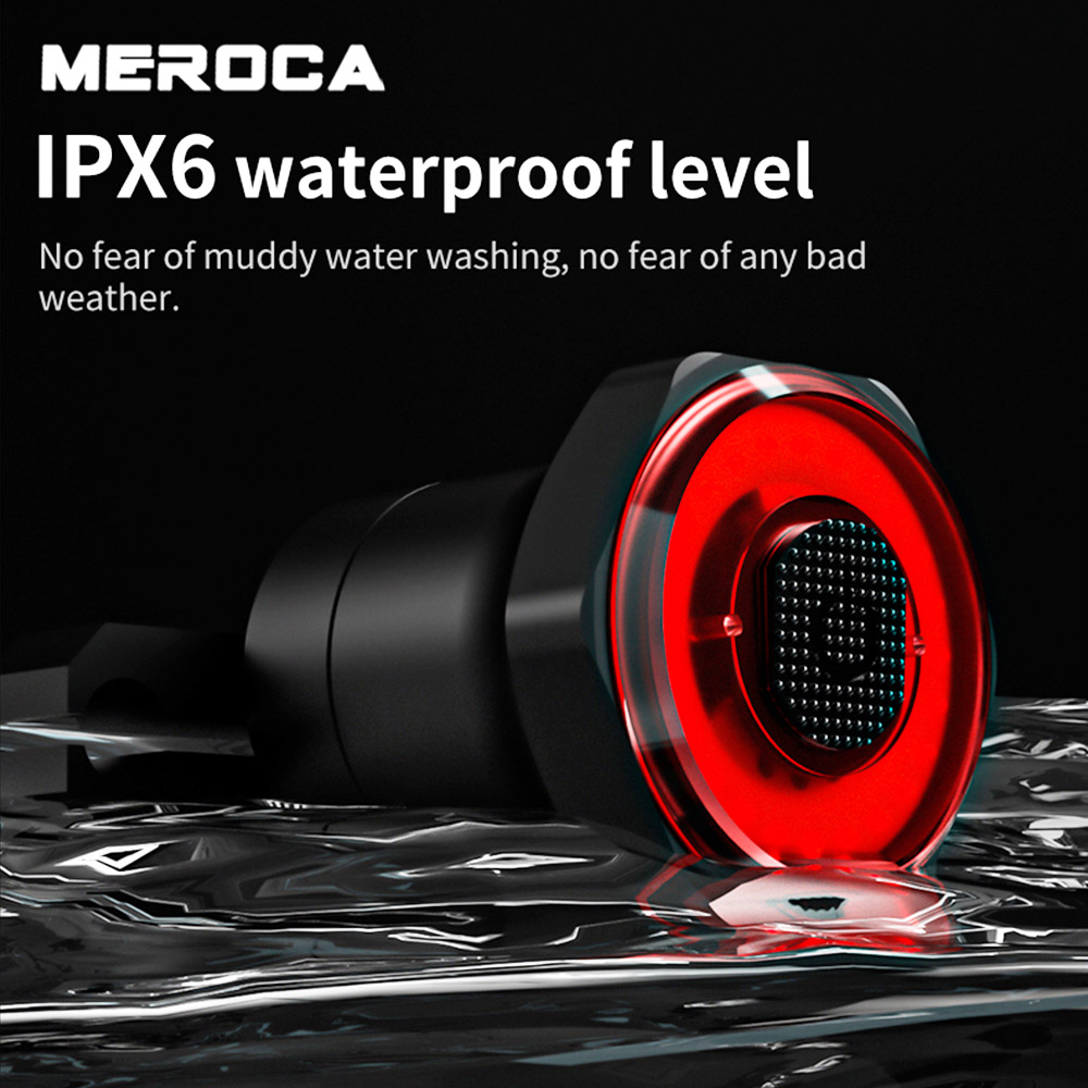 MEROCA WR25 Bike Seatpost Smart Brake Sensing Tail Light
