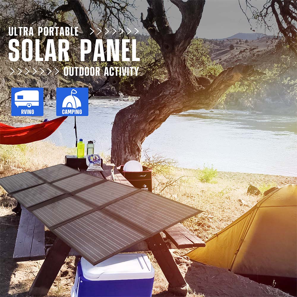 ATEM POWER 200W Portable Monocrystalline Solar Panel