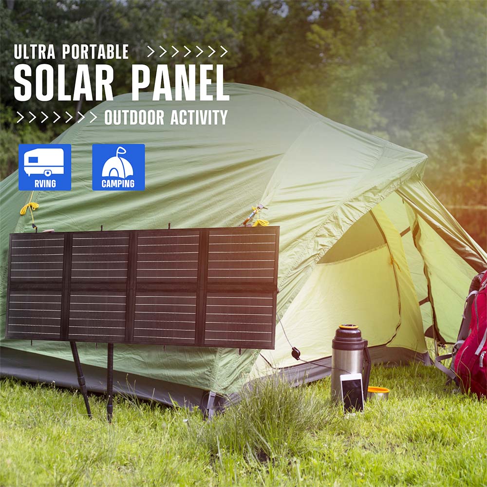 ATEM POWER 200W Portable Monocrystalline Solar Panel
