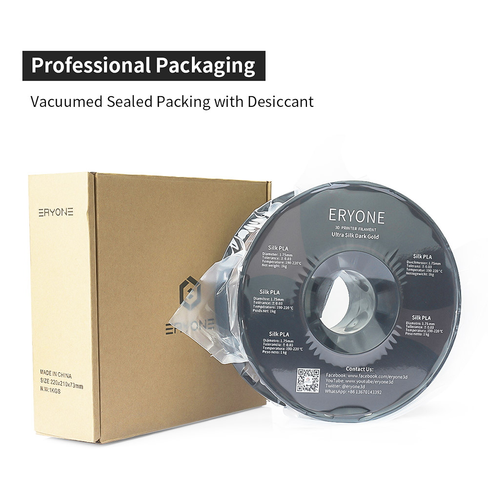 ERYONE Ultra Silk PLA Filament Dark Gold | Europe