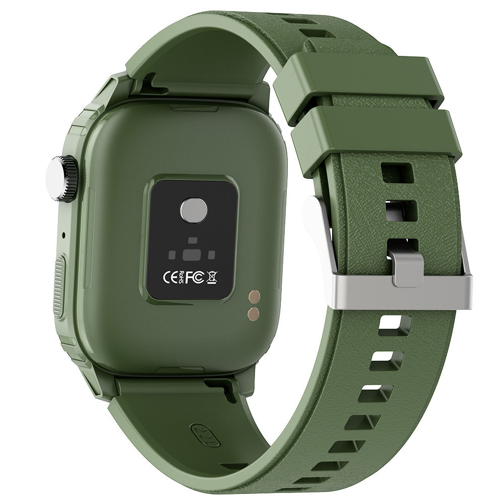 Q25 Smartwatch Bluetooth Calling Watch 1.7'' Touch Screen Army Green