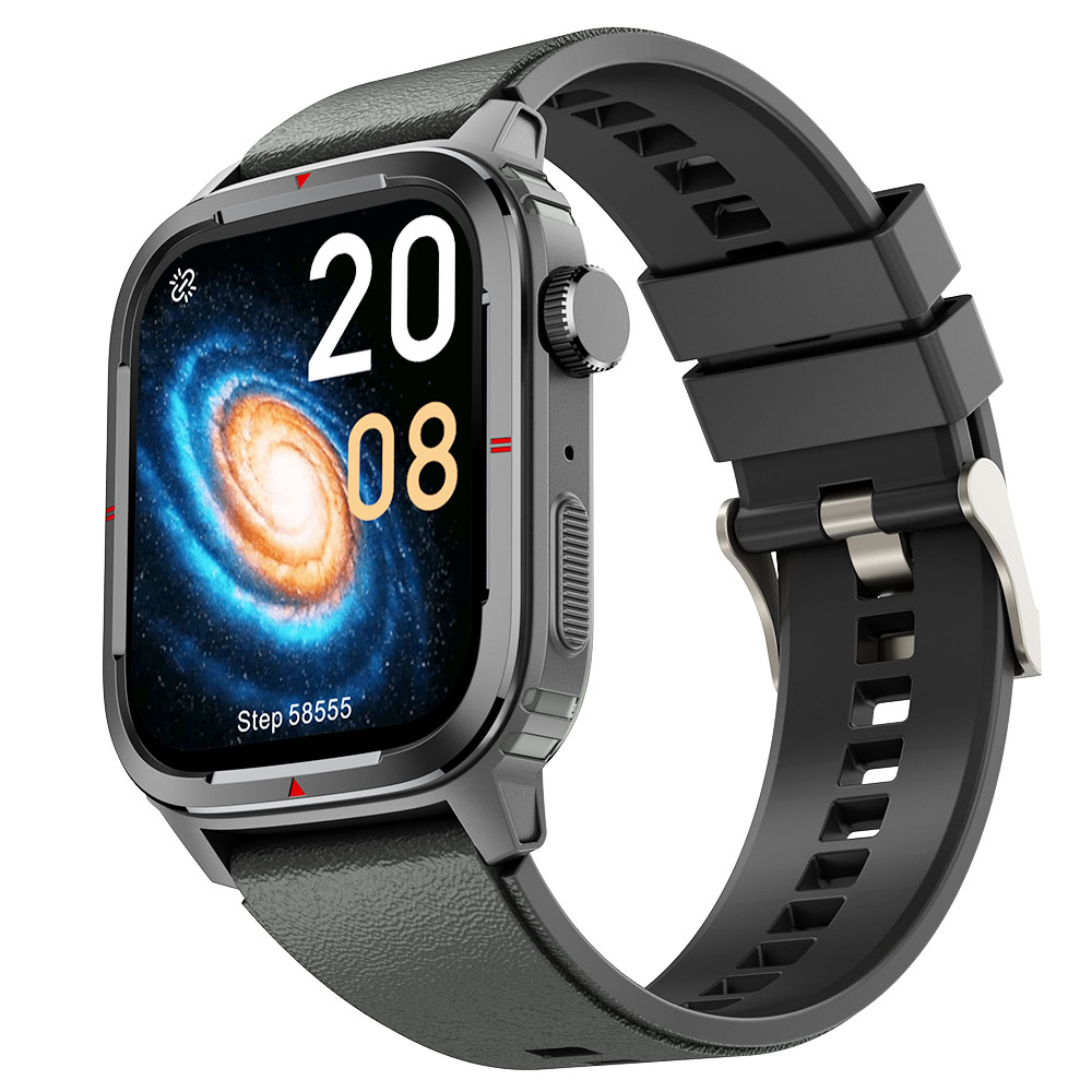 Q25 Smartwatch Bluetooth Calling Watch 1.7'' Touch Screen Black