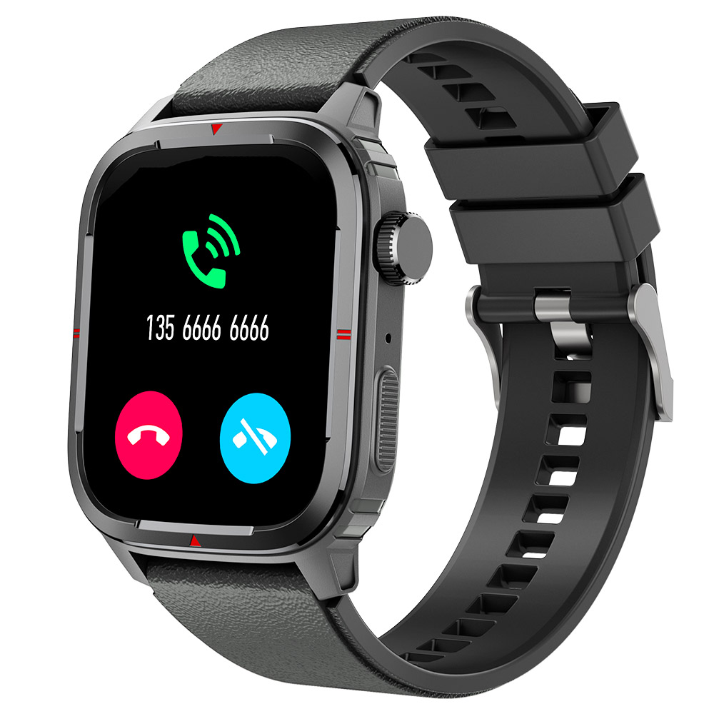 Q25 Smartwatch Bluetooth Calling Watch 1.7'' Touch Screen Black