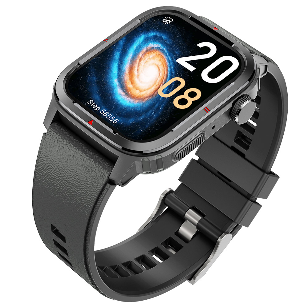 Q25 Smartwatch Bluetooth Calling Watch 1.7'' Touch Screen Black