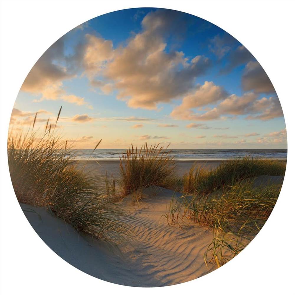 WallArt Wallpaper Circle Beachlife 190 cm