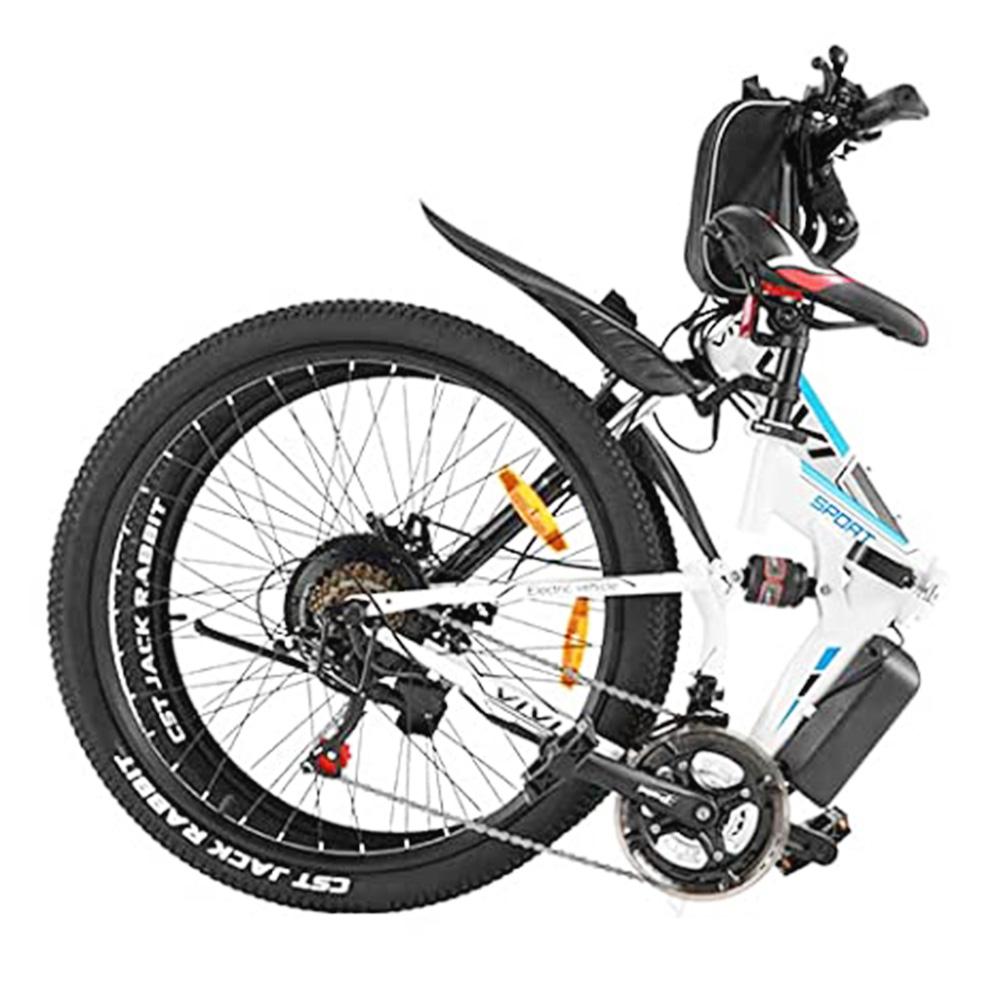 VIVI 26TGB 26 Inch Folding Electric Mountain Bike White