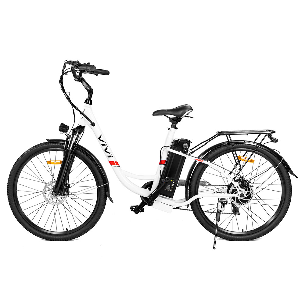 VIVI C26 26 Inch 350W Electric Cruiser City Bike White