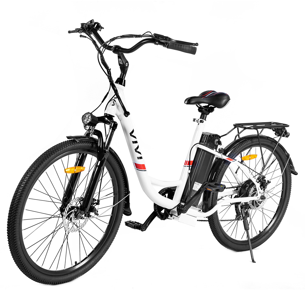 VIVI C26 26 Inch 350W Electric Cruiser City Bike White