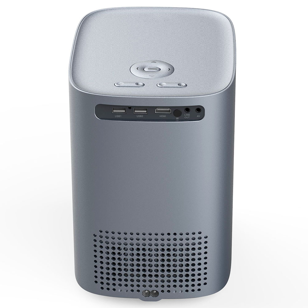 ZZV K1 LCD Projector 600ANSI Lumens 1080P Native Resolution Grey