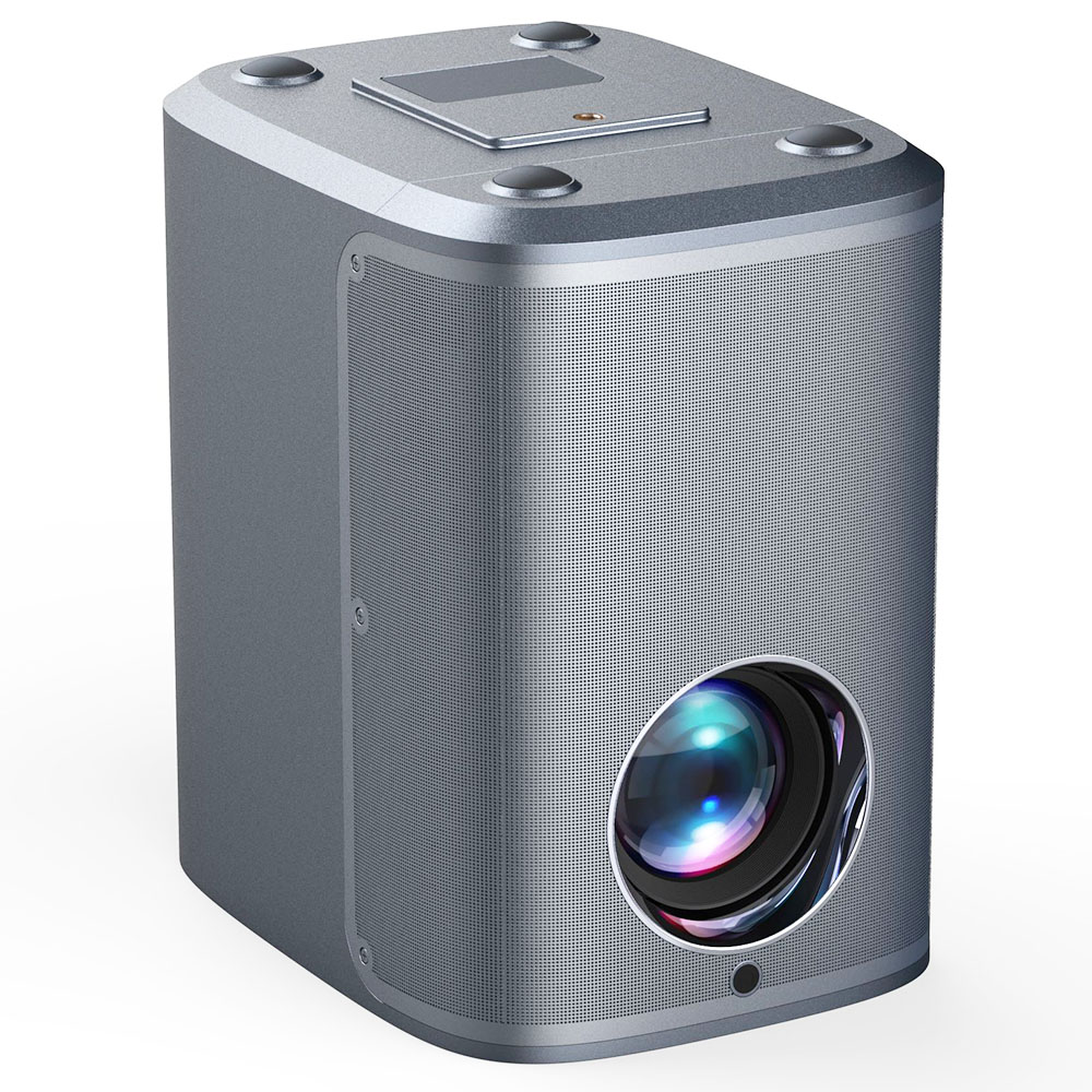 ZZV K1 LCD Projector 600ANSI Lumens 1080P Native Resolution Grey