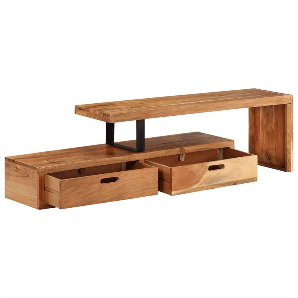 TV Stand Solid Acacia Wood