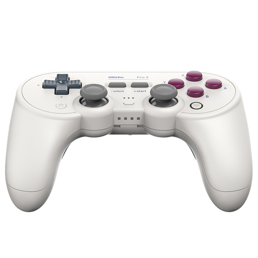 8BitDo Pro 2 Bluetooth Gamepad Controller with Joystick White