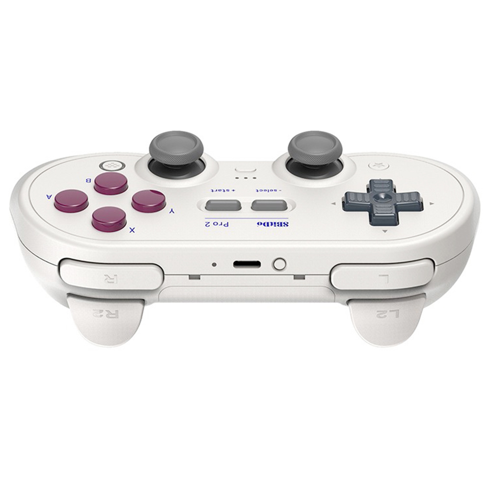 8BitDo Pro 2 Bluetooth Gamepad Controller with Joystick White