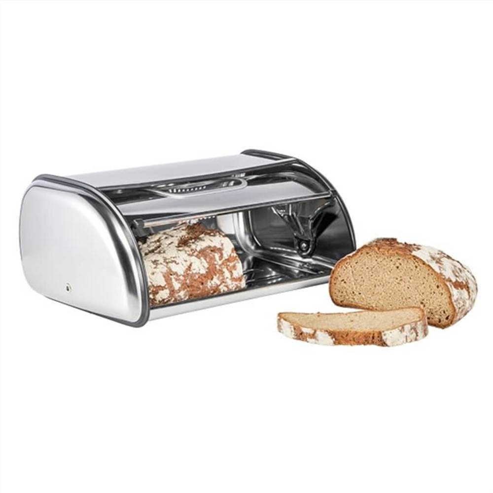 HI Bread Bin Silver 35.5x23x14.5 cm 11 L