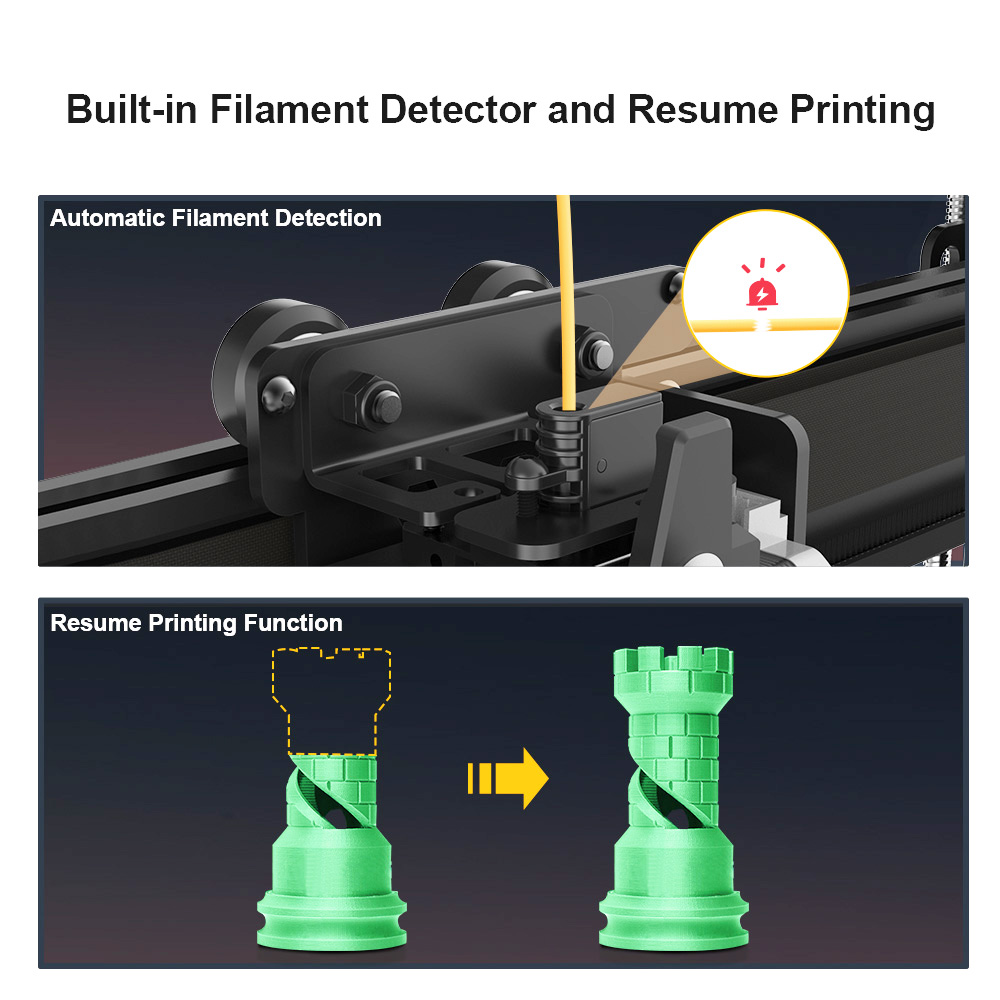 MINGDA Magician Pro 3D Printer with Print Size 400*400*400mm