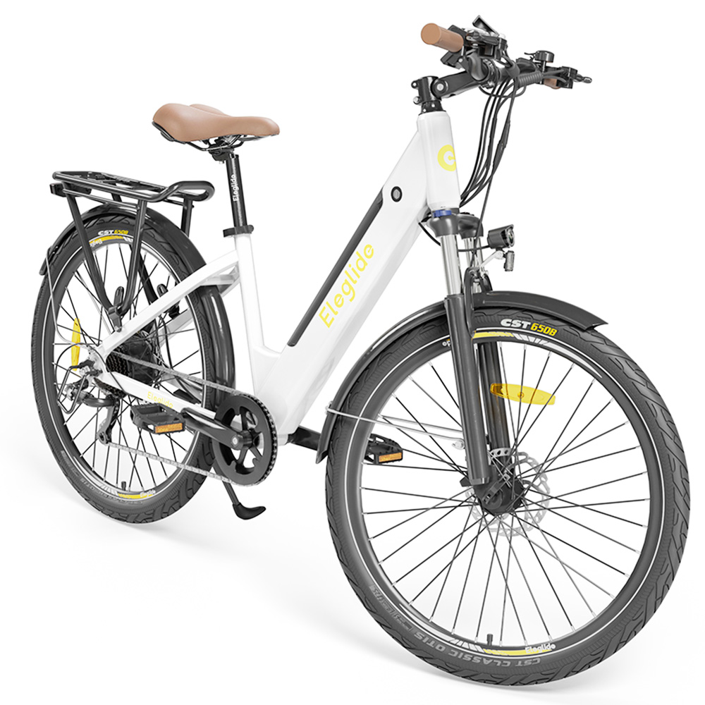 2PCS Eleglide T1 STEP-THRU Electric Bike 36V 13AH 250W 25Km/h White