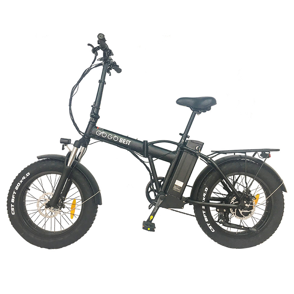 GOGOBEST GF300 Electric Folding Bike Moped Bicycle Black