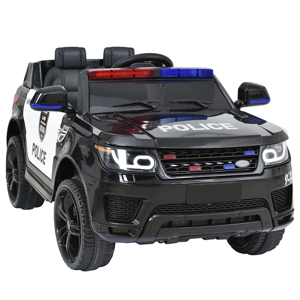 Children's Electric Ride On Car with Remote Control 5 Headlights Black