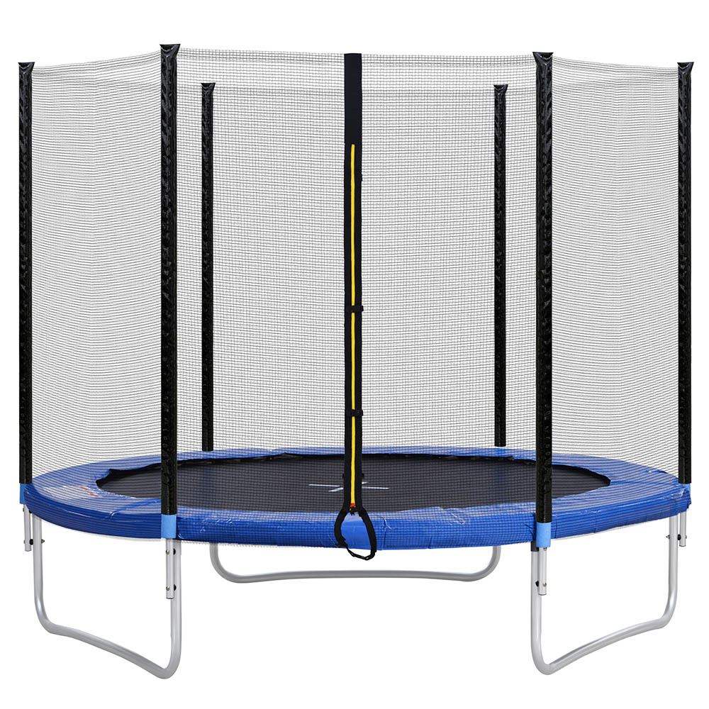 Outdoor Trampoline with Safety Fence and Net Padded Poles