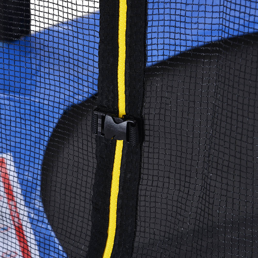 Outdoor Trampoline with Safety Fence and Net Padded Poles