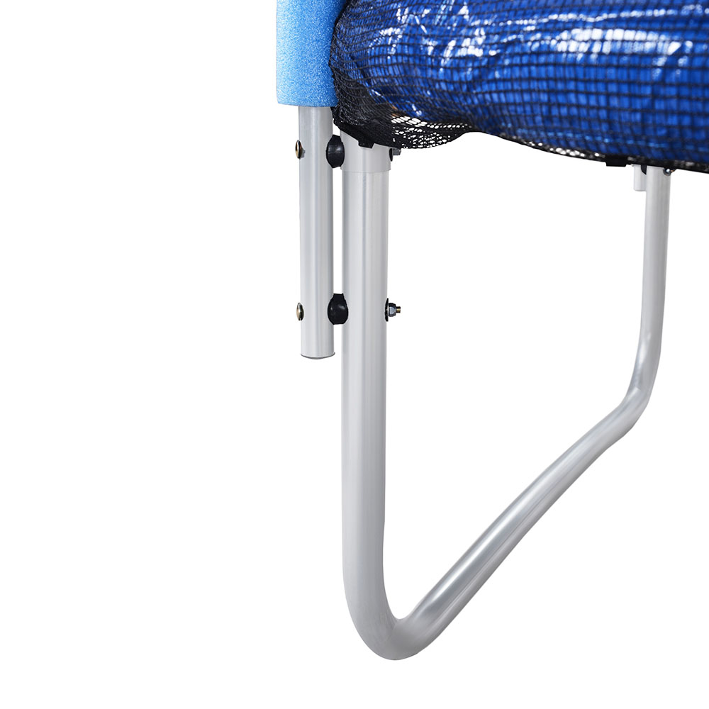 Outdoor Trampoline with Safety Fence and Padded Poles