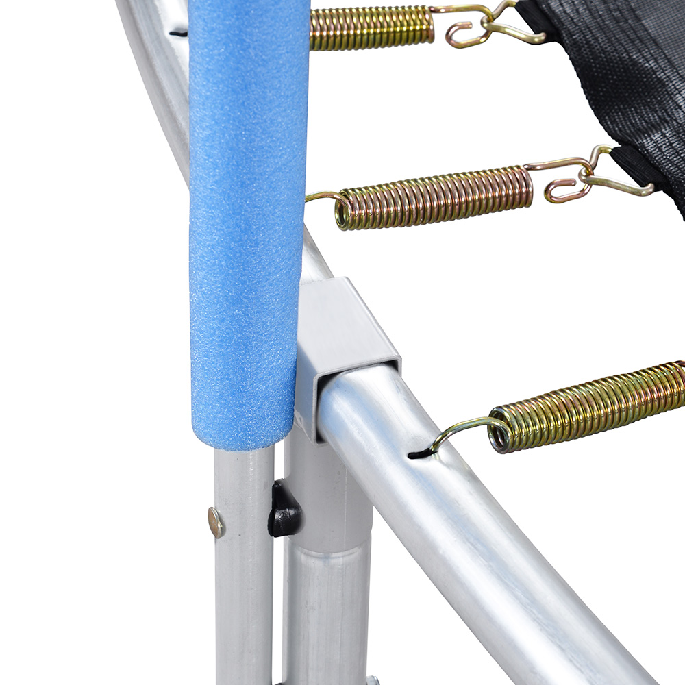 Outdoor Trampoline with Safety Fence and Padded Poles