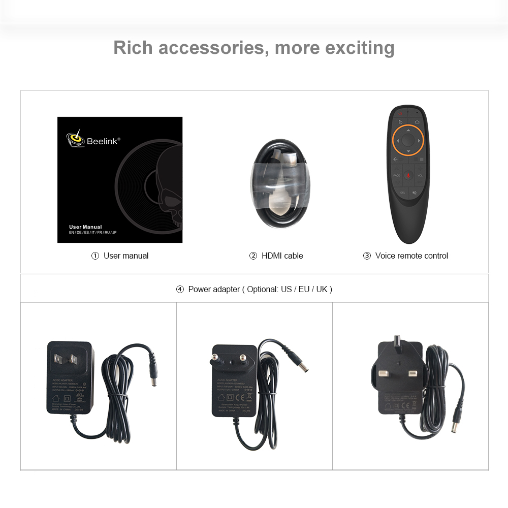 Beelink GT-King PRO S922X-H Android 9.0 TV BOX 4GB/64GB Dolby DTS
