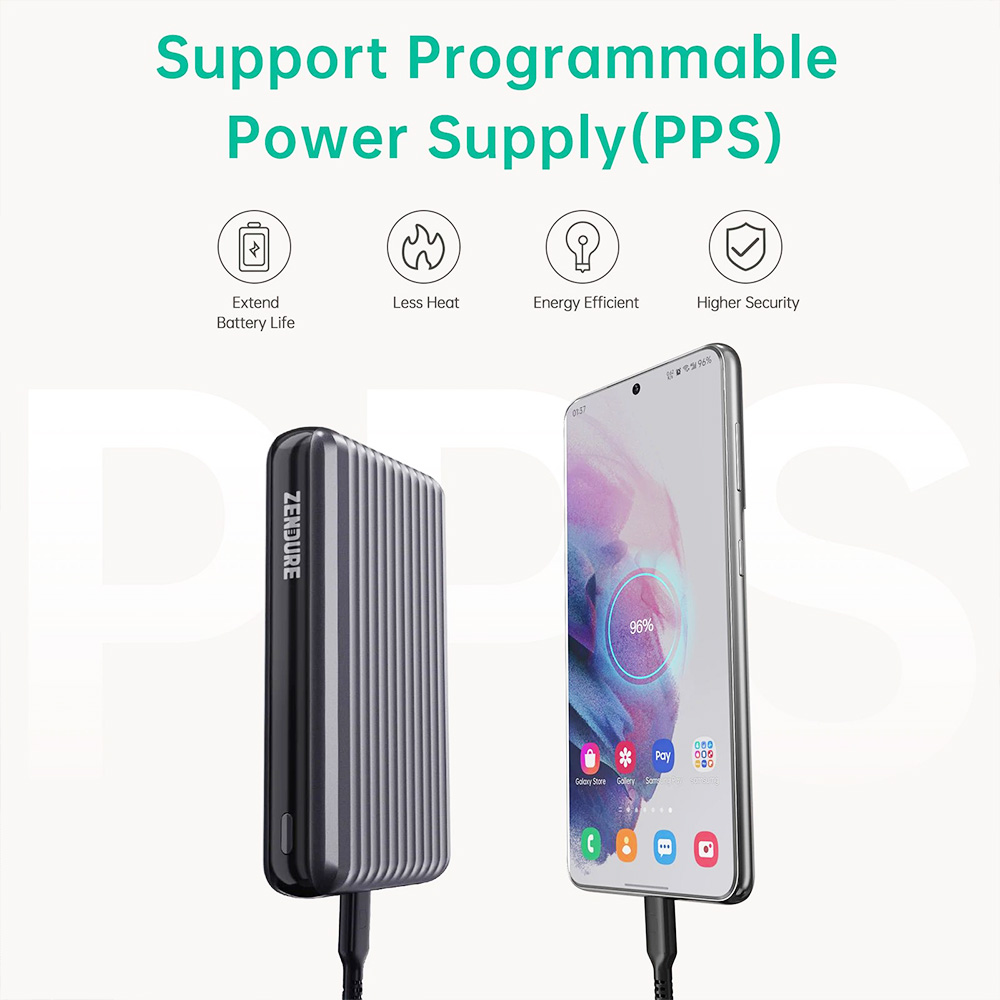 ZENDURE SuperMini X3 10000mAh 45W PD Power Bank Grey