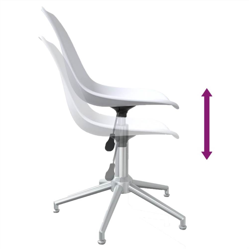 Swivel Office Chair White PP