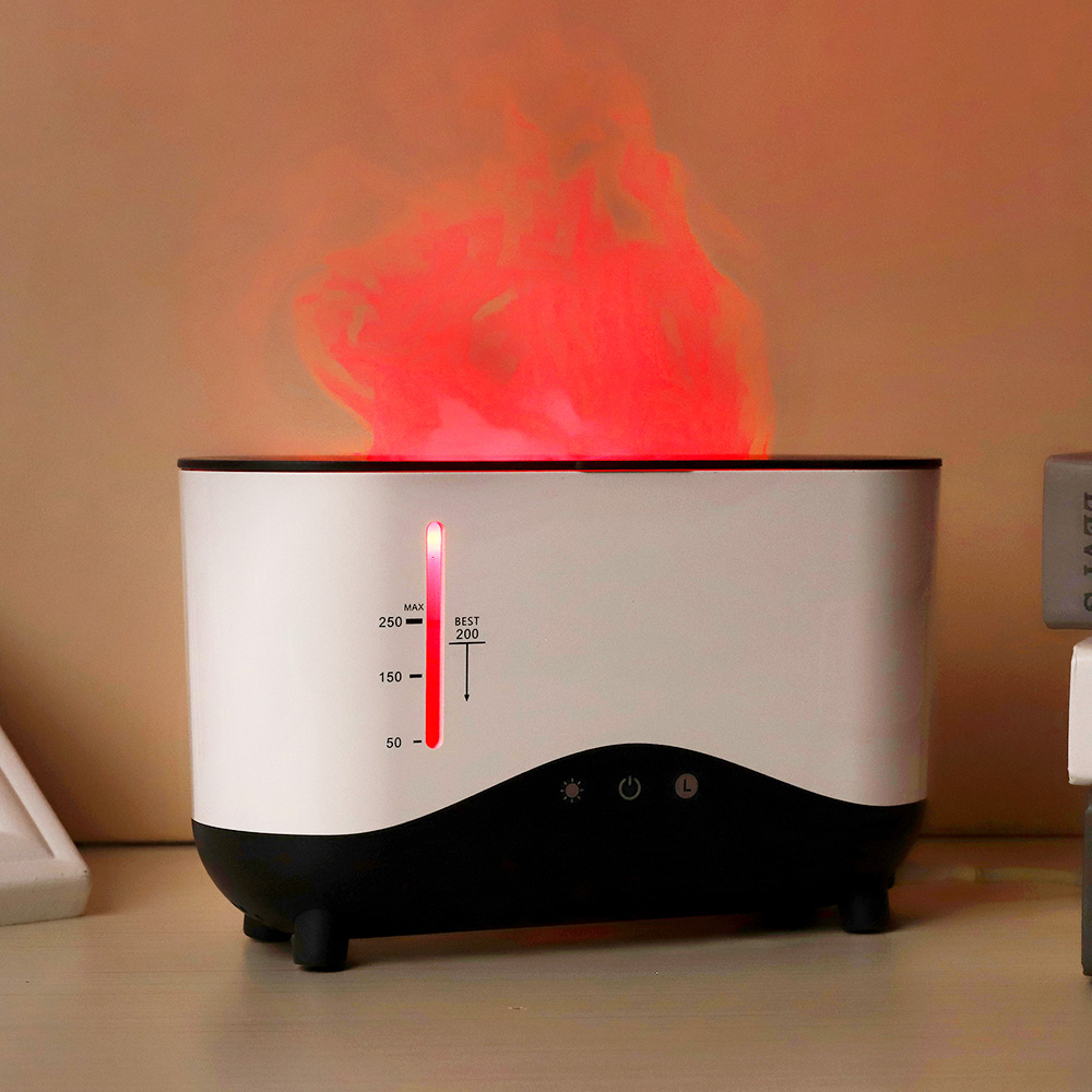 J2 Colorful Flame Diffuser with 3D Dynamic Mist