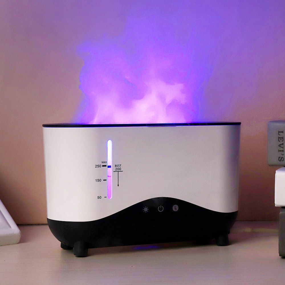 J2 Colorful Flame Diffuser with 3D Dynamic Mist