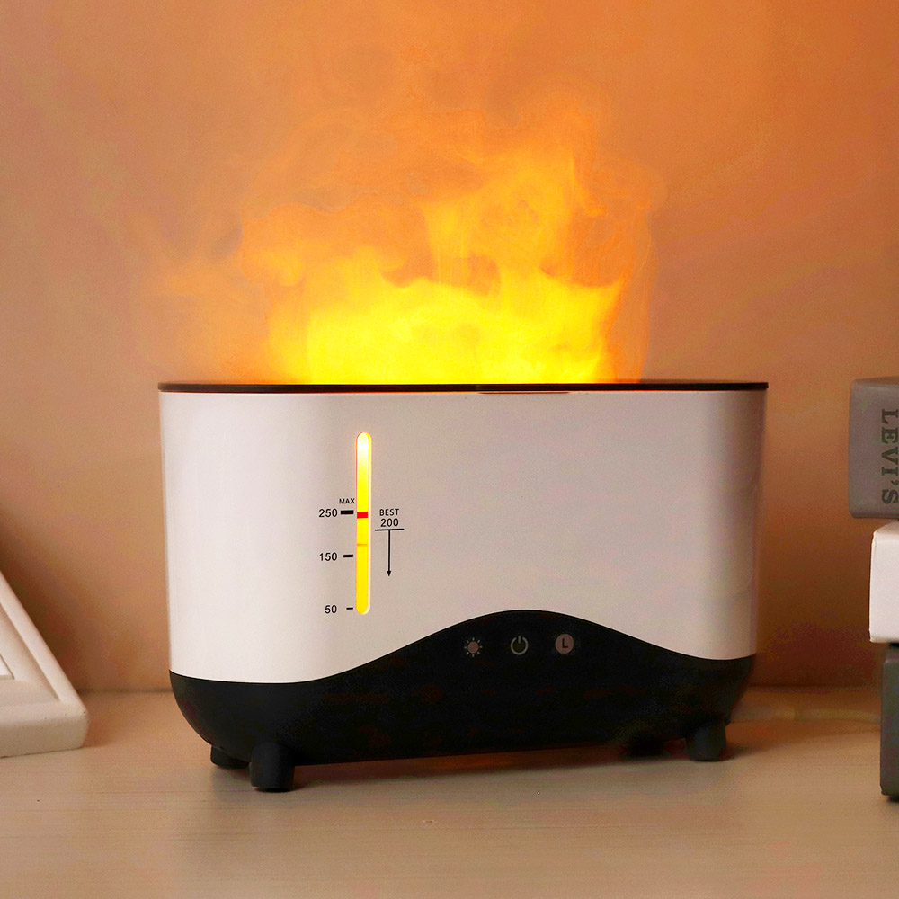 J2 Colorful Flame Diffuser with 3D Dynamic Mist