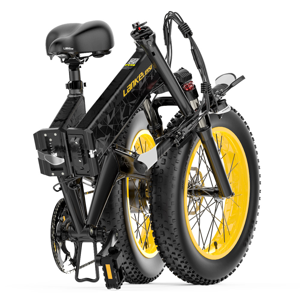 LANKELEISI X3000 Plus Folding Electric Mountain Bike Grey