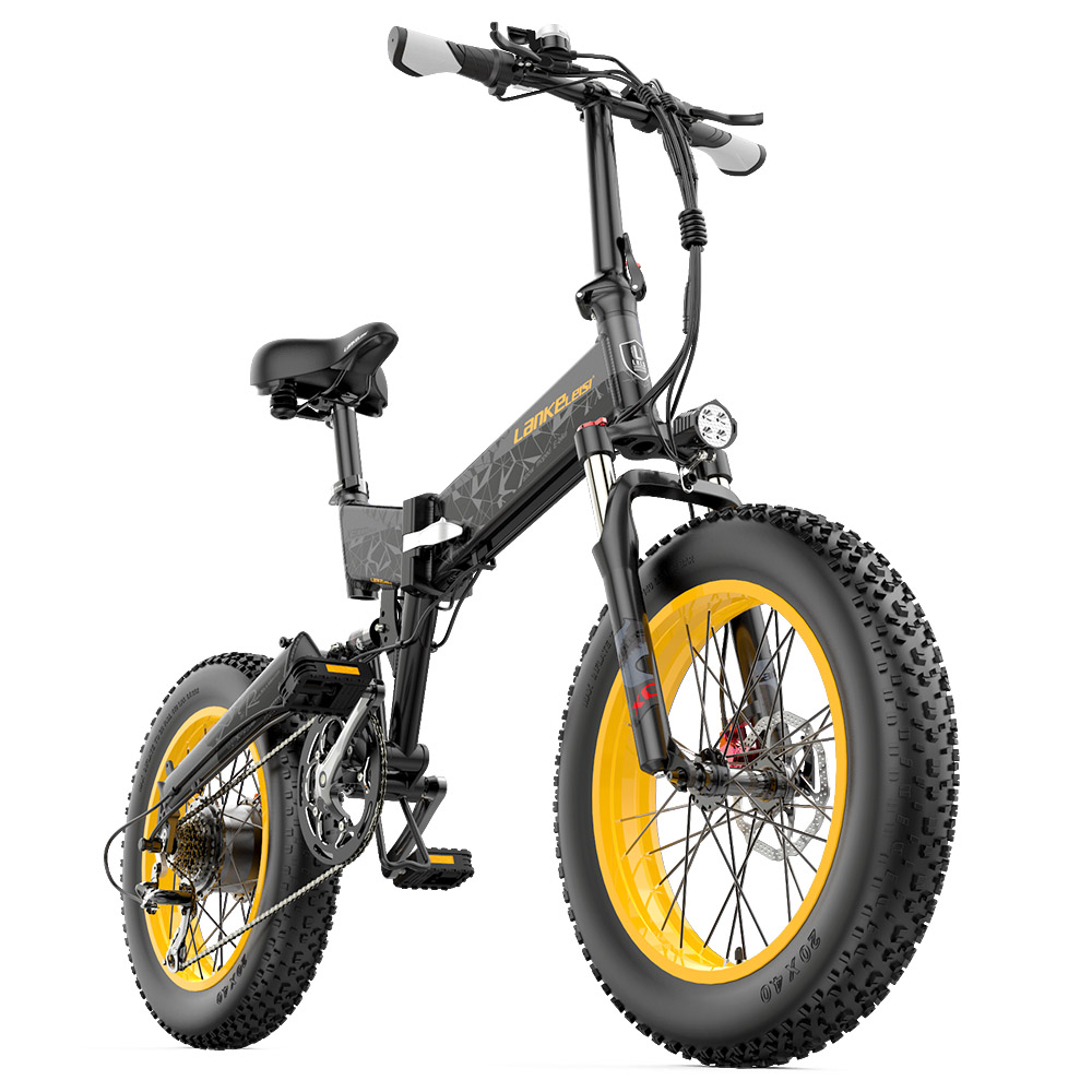 LANKELEISI X3000 Plus Folding Electric Mountain Bike Grey