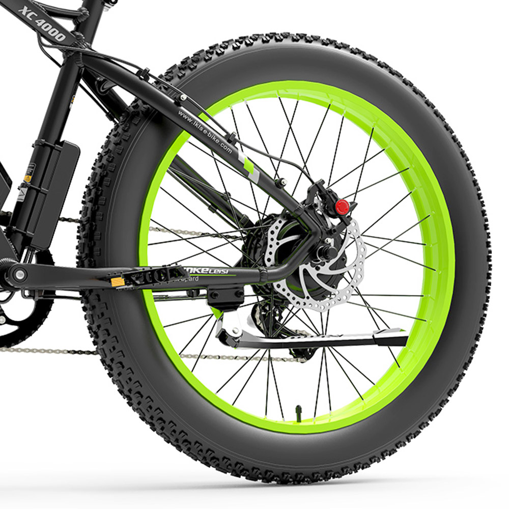 LANKELEISI XC4000 Electric Bike 48V 1000W Motor Green