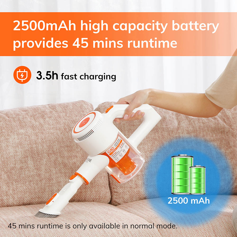 EASINE by ILIFE G80 Cordless Handheld Vacuum Cleaner 22Kpa Suction