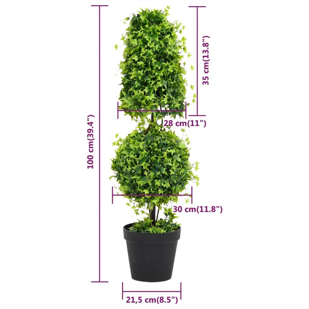 Artificial Boxwood Plant with Pot Green 100 cm